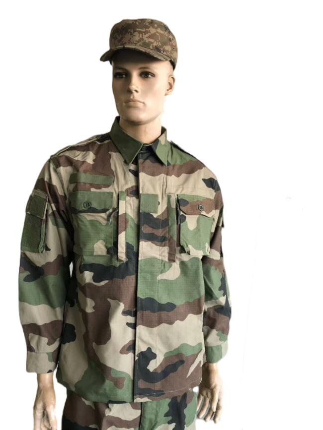 French F2 military uniform front view