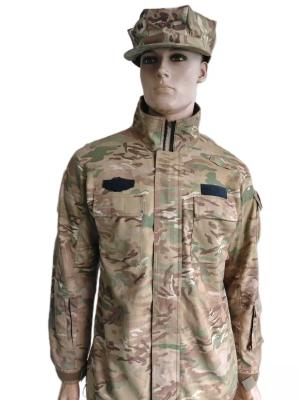 China Custom Camouflage Military Jacket with Zipper and Velcro Pockets for sale