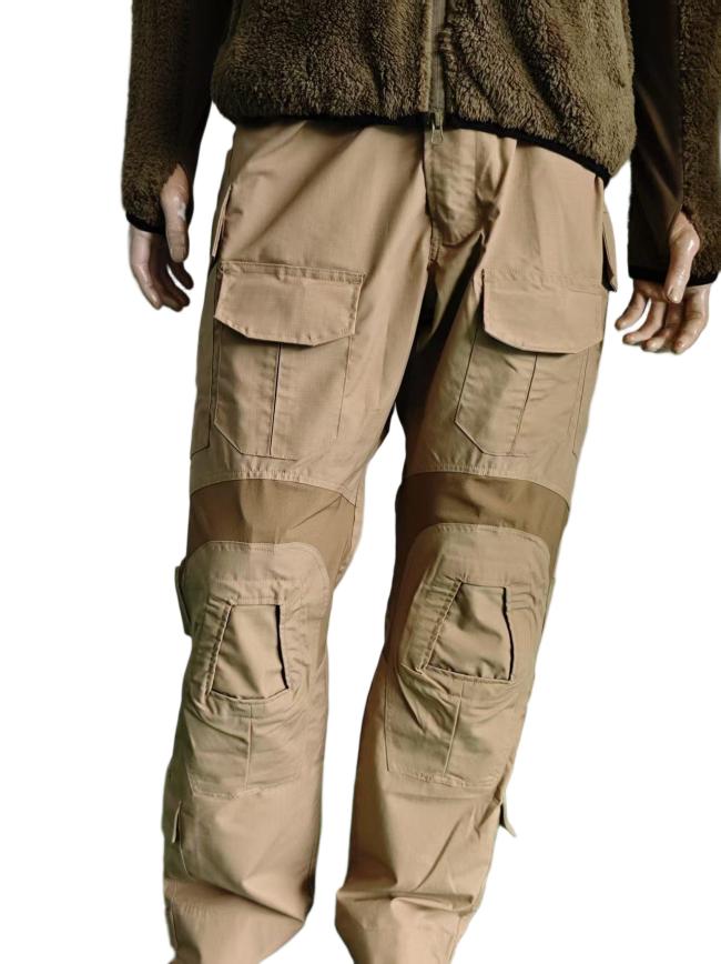 Tactical military jacket zipper detail