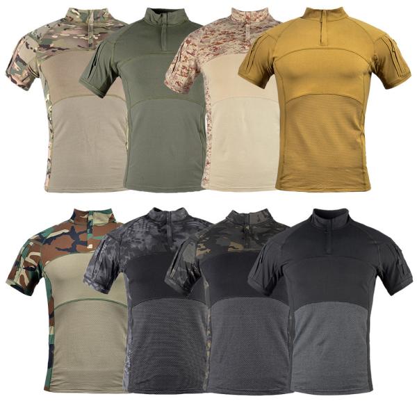 Quality Tactical Frog Combat Shirt 94% Cotton 6% Spandex Camouflage XS-3XL for sale