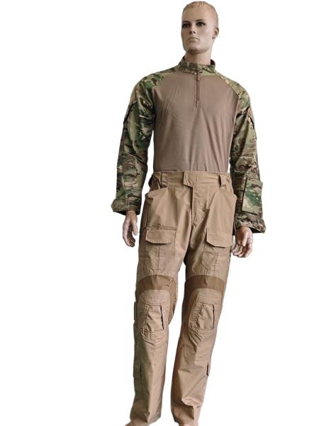 Quality Frog Split Combat Suit Ventilated Top Utility Pants Polyester Cotton Knitted Fabric for sale
