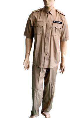 China Summer Security Guard Uniform Set Breathable Polyester Cotton for sale