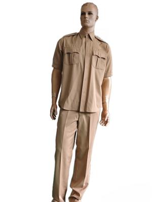 China Men's Khaki Tactical Uniform Set 45 Wool 55 Polyester Formal Wear for sale