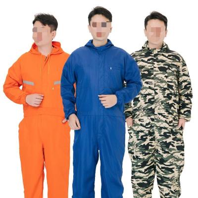 China Industrial One Piece Work Clothes Blue Coverall Labor Protection Clothing Dust Proof for sale