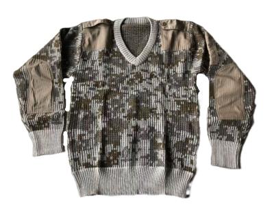 China Men's Tactical V-Neck Knit Sweater Cotton Winter Jacket XS-4XL for sale