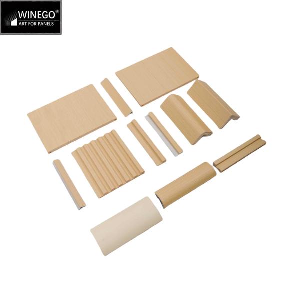 Quality Natural Wood Grain Laminate Wall Panels Interior Decorative Laminate Wall Planks for sale
