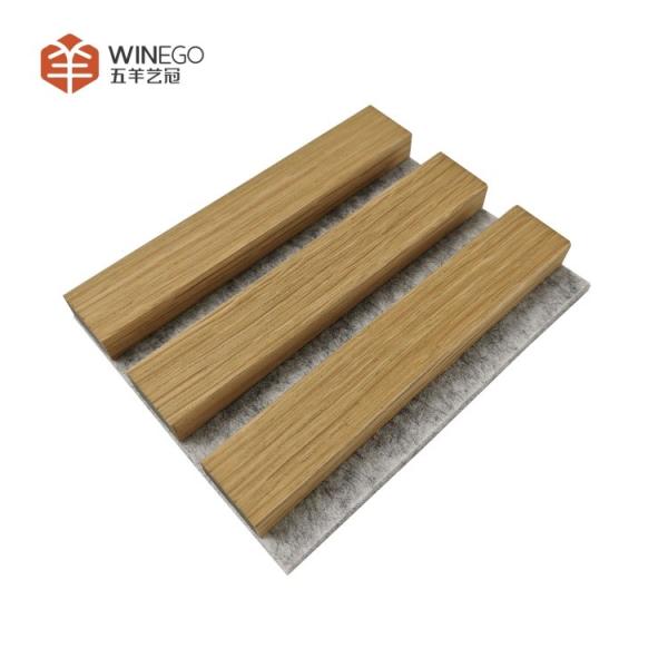 Quality Modern Luxurious Wood Slat Acoustic Panel Elegant Veneer Finish For Studio for sale