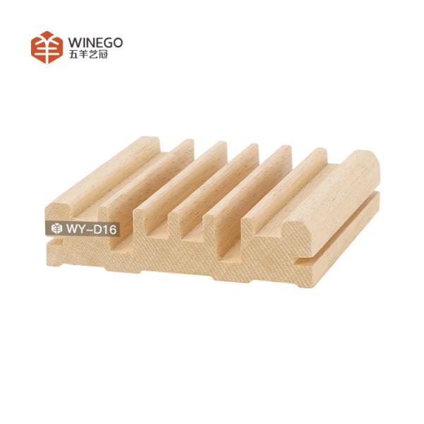 China Solid Wood QRD Acoustic Diffuser Panels PU Painting Finish Natural Wood Color supplier