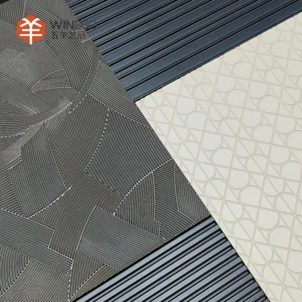 Quality 3D Elegant Embossed Veneer Wall Panels for Interior Design 2400mm for sale