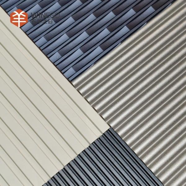 Quality 3D Elegant Embossed Veneer Wall Panels for Interior Design 2400mm for sale