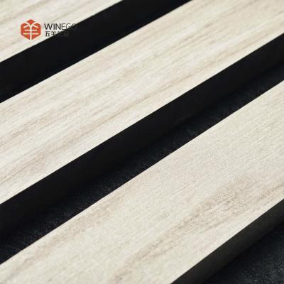 Quality Modern Wood Slat Acoustic Panels Melamine Finish Noise Reduction for sale