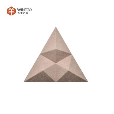 China Different Shapes to Choose 3D Polyester Acoustic Panels Lightweight For Home Wall zu verkaufen