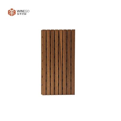 China Transform Interiors High-Performance Acoustic Groove Panels Fire Retardant MDF for sale