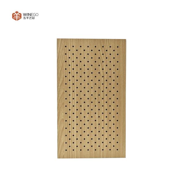 Quality Premium Perforated Acoustic Panel With Veneer Finish For Recording Studios for sale