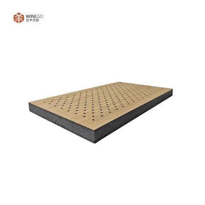 Quality Premium Perforated Acoustic Panel With Veneer Finish For Recording Studios for sale