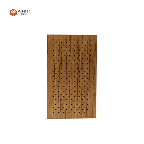 Quality Elegant Wood Veneer Perforated Acoustic Panel for Studios & Auditoriums for sale