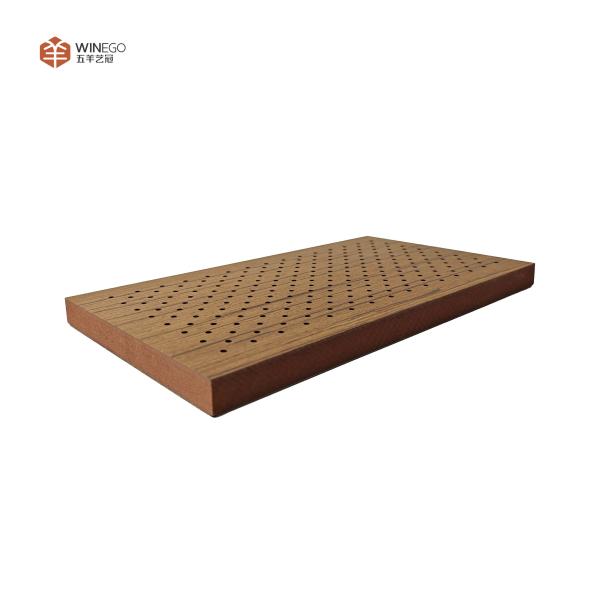 Quality Elegant Wood Veneer Perforated Acoustic Panel for Studios & Auditoriums for sale