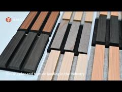 Pannelli acustici in legno in ardesia di alta qualità per una gestione efficace del rumore e interni eleganti