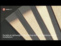 PET-Akustik-Panels mit Lederfinish für Wanddekoration