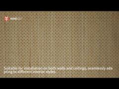 15mm 18mm Super Micro Perforated Acoustic Panels Innenraum Schalldämmung Dekor