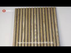 Fabbricazione a prova di suono di legno acustico a noce, pannelli di legno a lastra, finitura in finitura di ingegneria ecocompatibile