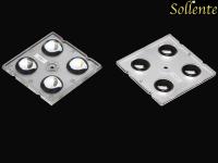 China High Efficiency 60 Degree 4 In 1 Led Lens Array For High Bay Light Module for sale