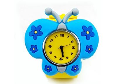 Cina Blu Butterflyer silicio schiaffo orologi da polso bracciale con orologio goffrato in vendita