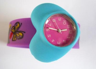 Cina Caso band purple Heart schiaffo bracciale orologio con movimento al quarzo precisi per adolescenti in vendita