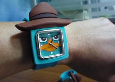 Cina Orologio divertente del braccialetto di schiaffo di Digital di progettazione del silicone con la cassa per orologi smontabile in vendita