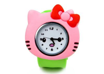Cina Ciao Kitty Slap Bracelet Watch / Siicon Gel schiaffo orologio da polso per le ragazze con Logo inciso in vendita