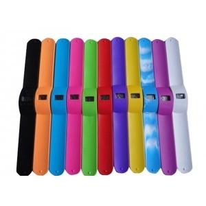 China OEM Silicon de regalo de promoción de negocios pulsera Digital Gel Slap Watch, batería cambiable en venta