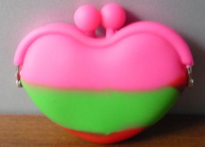 Cina Borsa della moneta del silicio di forma del cuore di colore mescolata modo per le donne in vendita