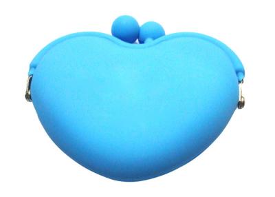 Cina Ultime Blue Heart Shape Silicone portamonete / regalo Candy Bag Coin Purse portafogli in vendita