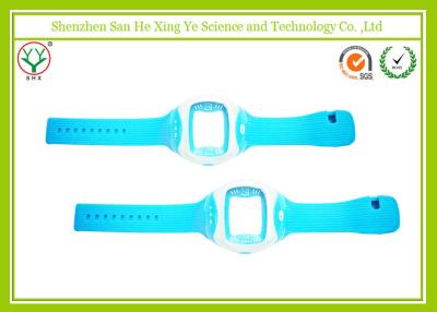 Cina Cinturino di orologio astuto dell'equilibrio di potere di modo delle signore, bande di gomma blu dell'orologio di 20mm in vendita