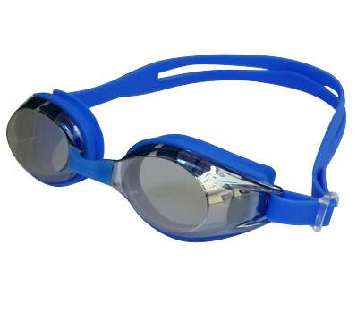 Cina Il blu scherza la placcatura Vacuumed antinebbia della struttura di un pezzo degli occhiali di protezione di nuoto del silicone in vendita