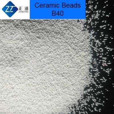China Molde de cristal que limpia medios de voladura de cerámica dureza de las gotas B40 de la circona de 62 - del 66% alta en venta