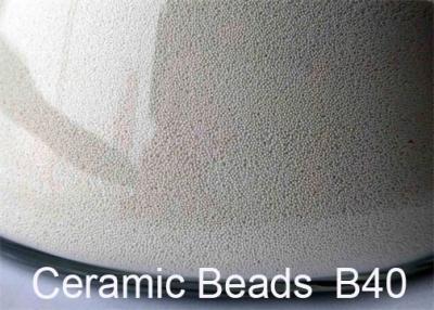 China No Silicosis Danger Low Dust Blasting Media , B40 Light Metal Surface Cleaning Ceramic Media For Deburring  for sale