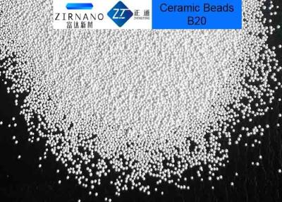 Cina Media di brillamento ceramici ZrO2 60 - 66% B20, B60, B120, materiale di alto biossido di zirconio di durezza di pretrattamento della superficie B205 in vendita