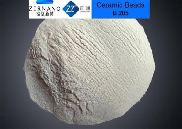 Quality No Ferrous Ceramic Beads Zirconia Blasting Media B205 for 3C metal surface finish for sale