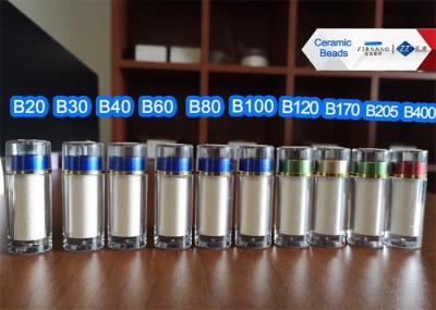중국 둥근 모양 세라믹 폭파는 깔깔한 면을 자르는 3C 제품을 위한 2.3 G/Cm3 대량 조밀도를 구슬로 장식합니다 판매용