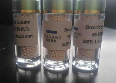 China 65 Zirconium Silicate Beads Grinding Media For Metallic And Non-Metallic Minerals for sale