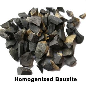 China 82-90% Al2O3 Homogenized Calcined Bauxite Aggregate 0-1mm 1-3mm 3-5mm 5-8mm for sale