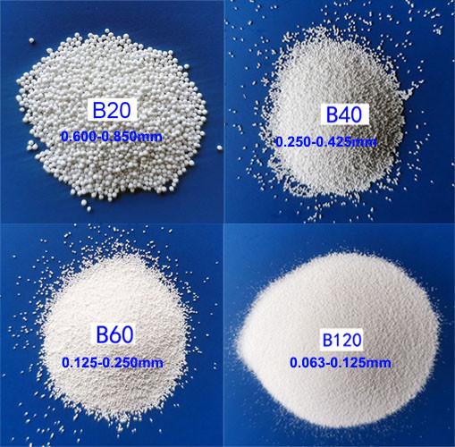 Quality B40 B60 B120 B205 Ceramic Bead Blasting Meida For Artificial Joint And Golf Head for sale