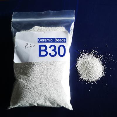 China B30 Ceramic Bead Blasting Size 0.425-0.600mm For Sandblasting Cleaning for sale