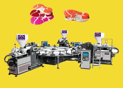 中国 機械に二重色をする回転式ポリ塩化ビニールTPRの靴の足底 販売のため