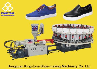 China Single Color DIP Canvas Shoes String - Lasted PVC Shoes Making Machine for sale