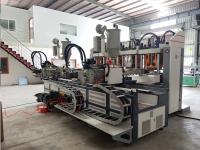 China Automatic Vertical Rubber TPU TR PVC Shoe Sole Injection Machine 2 Stations for sale