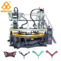 China Rotary 3 Colors Slipper Making Machine For Slipper Flip Flop Upper / Strap for sale