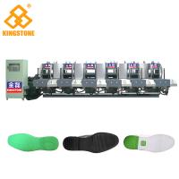China Automatic 1-2 Color Rubber Sole Making Machine With Auto Inter - Lock Protection System for sale
