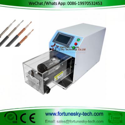 China Diameter 0.81-6.99 mm Coaxial Cable Stripping Machine Stripping Max 9 Layers Stripping Length 48mm for sale